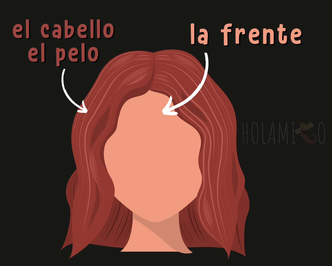 Vocabulaire du corps humain en espagnol : les parties du visage